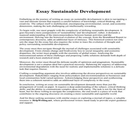 Essay Sustainable Development.pdf