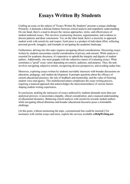 Student Behavior Essay. Virginia University of Lynchburg | PDF