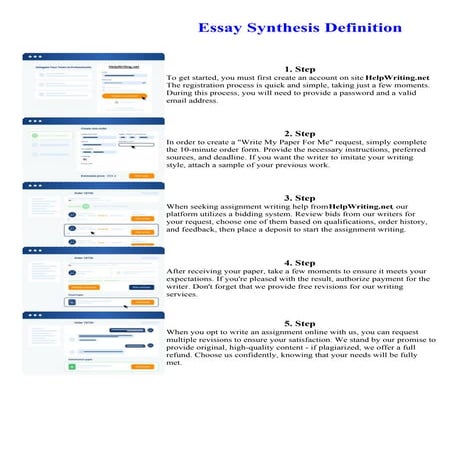 Essay Synthesis Definition. Online assignment writing service. | PDF