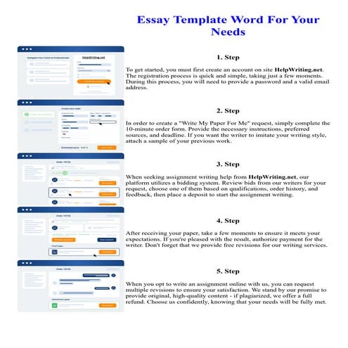 Essay Template Word For Your Needs | PDF