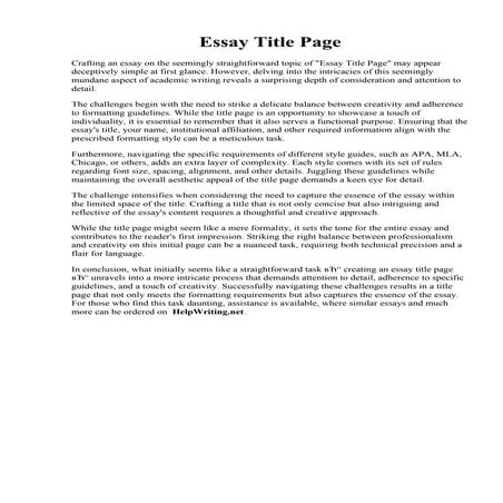 Finding Nemo Essay | PDF