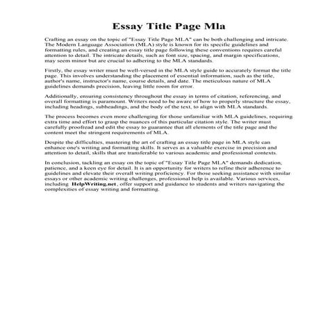 Essay Title Page Mla.pdf