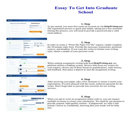 Essay To Get Into Graduate School | PDF