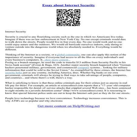 Essay Topic Internet | PDF