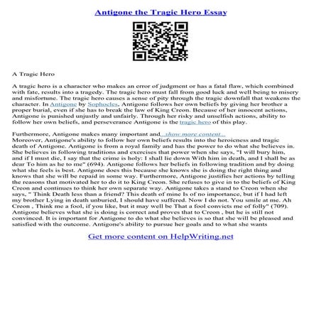 Essay Topics For Antigone | PDF