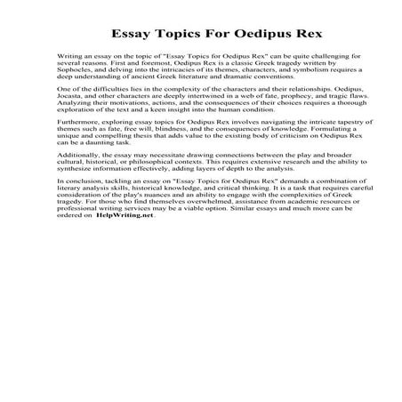 Essay Topics For Oedipus Rex.pdf