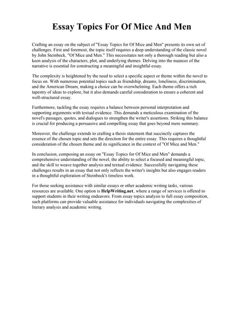 Essay Questions On Of Mice And Men.pdf