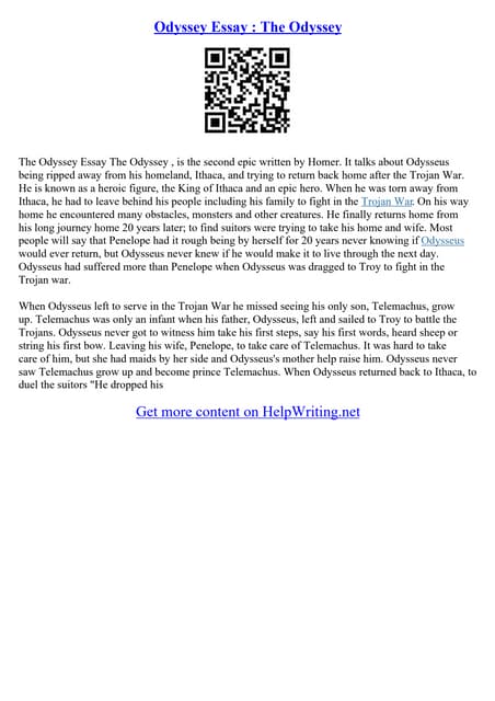 The Odyssey by Homer | PPTX