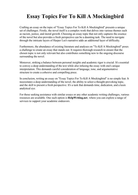 To Kill A Mockingbird Persuasive Essay.pdf