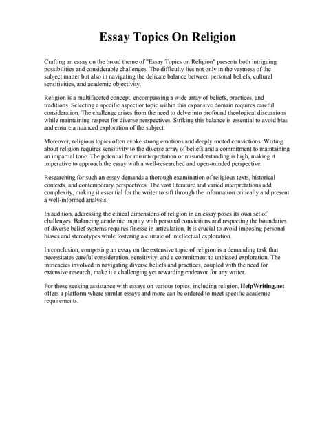 Importance Of Religion Essay.pdf