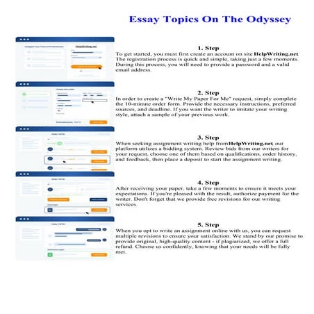 Essay Topics On The Odyssey. Online assignment writing service. | PDF