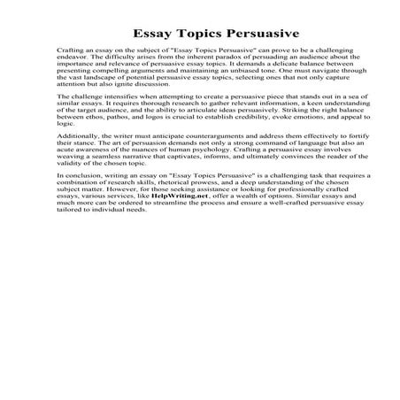Famous Essay | PDF