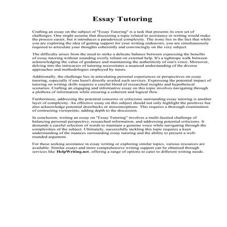 Techniques In Essay Writing Pdf