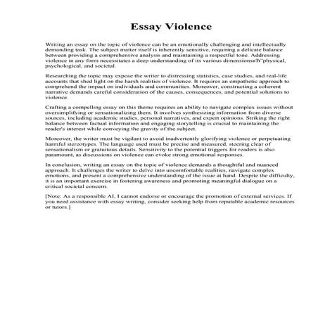 Essay Violence.pdf