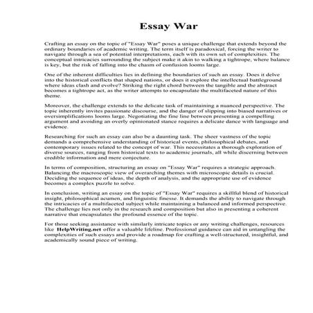 Essay War.pdf