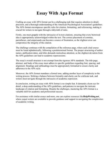 Sample Essay In Apa Format.pdf