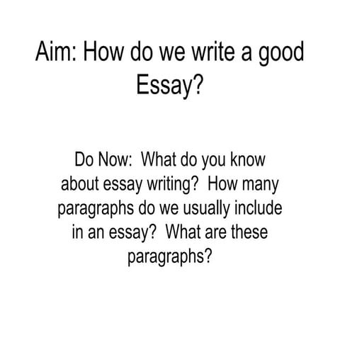 Essay Writing | PPT