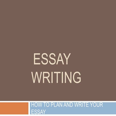 Essay writing | PPTX