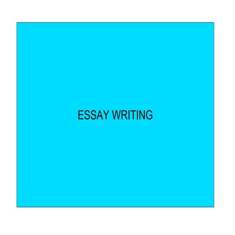Essay writing | PPT