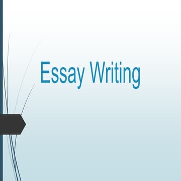 Essay writing | PPT