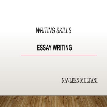 Essay writing | PPT