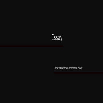 Essay writing | PPT