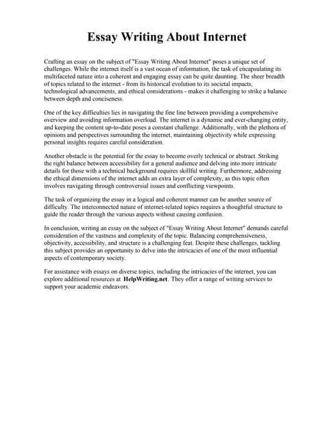 Essay On Internet Advantages And Disadvantages.pdf