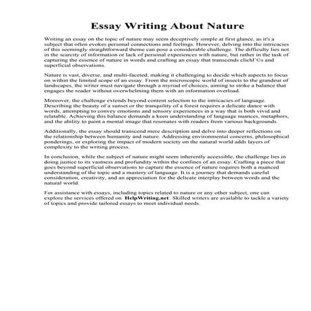 Essay Writing About Nature.pdf