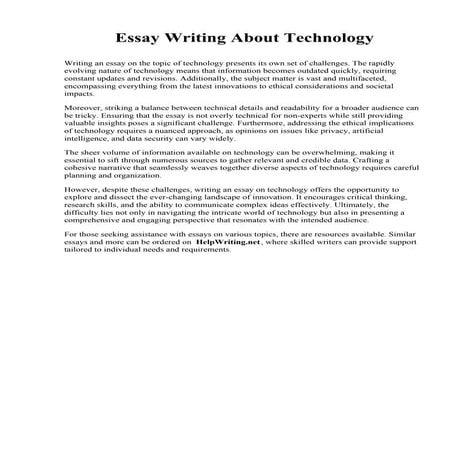 Essay Writing About Technology.pdf