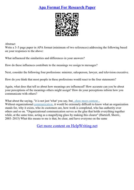 Apa Format Writing Style Analysis | PPT