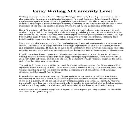 Essay Writing At University Level.pdf