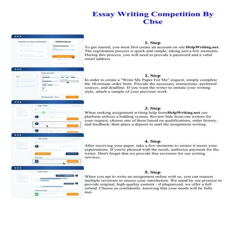 Essay Writing Competition By Cbse | PDF