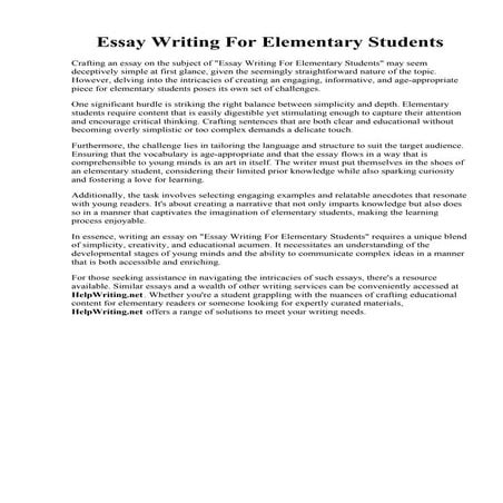 Essay Writing For Elementary Students.pdf