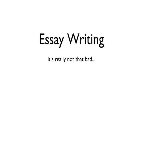 Essay Writing Lessons | PPT