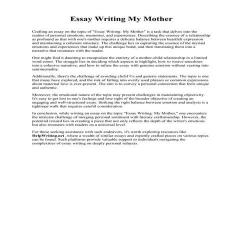 Essay On My Mother.pdf