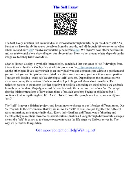 Myself Essay Pdf