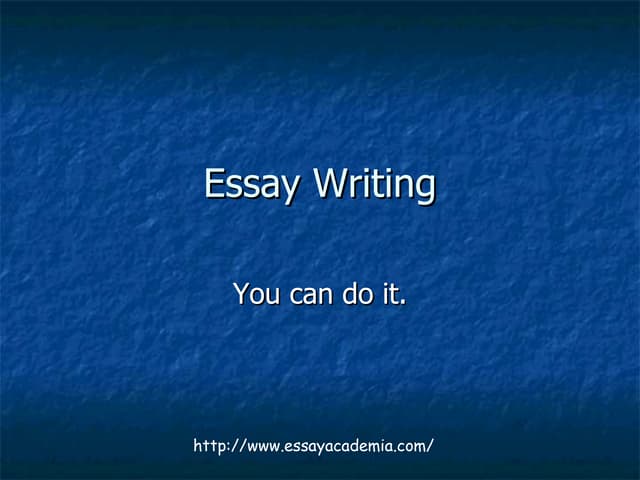 Essay-writing | PPTX