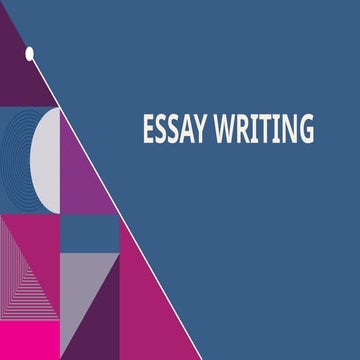 Essay Writing (Structure) | PPT