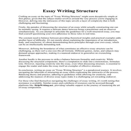 How To Write Response Essay | PDF