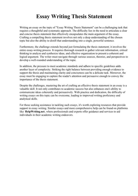 Successful Student Essay | PDF