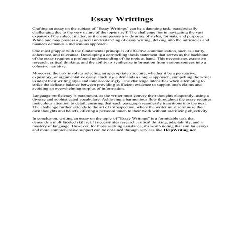 Essay Writtings. Simple Essay Example Amat | PDF | Homework and Study ...