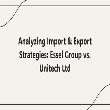 Essel Group vs Unitech ltd slide about business and development | PDF