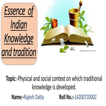 Essence of Indian Knowledge and tradition.pptx