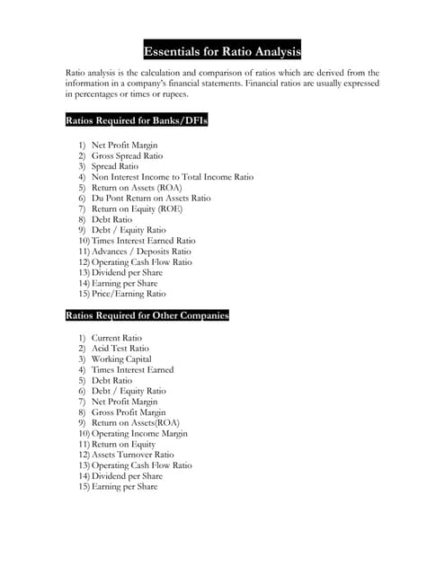 Annual Report Analysis Ration Assignment Docx 4786