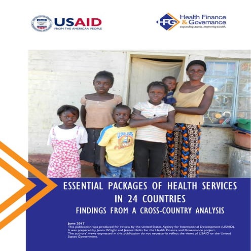 Essential Packages of Health Services in 24 Countries: Findings from a ...