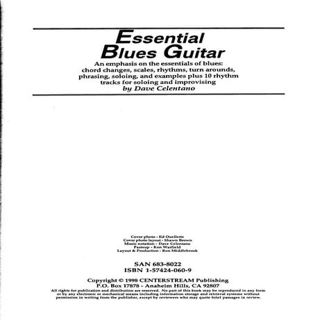 Essential blues guitar emphasis on the essentials of blues; chord ...