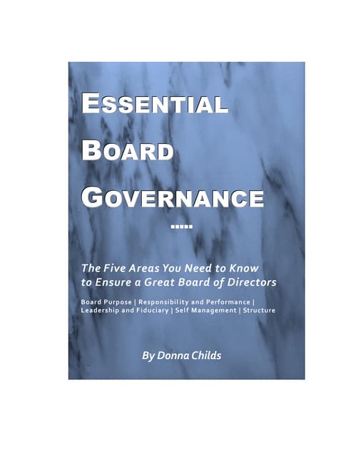 What Boards Need to Know | PDF