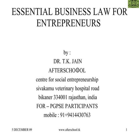 Law of Contract - II | PPTX