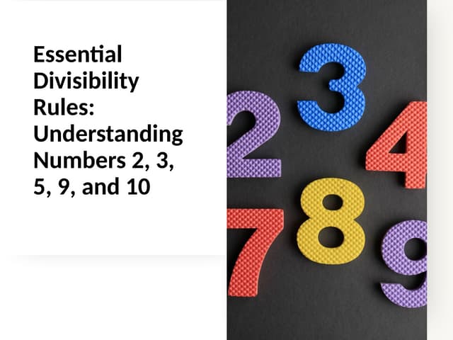 Lesson 5. divisibility by 4,8,11 and 12 | PPTX