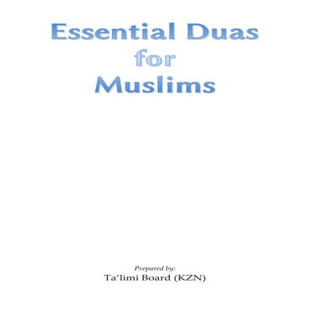 Essential Duas for Muslims | PDF